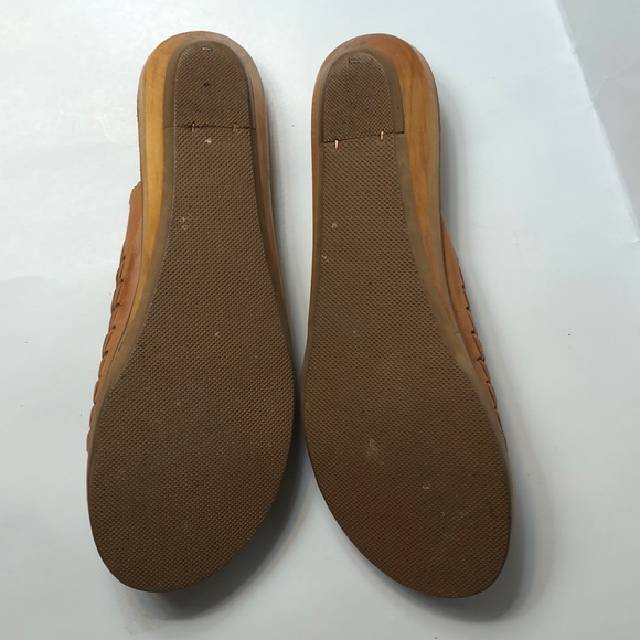 Rapallo | Shoes | Vintage 8s Rapallo Leather Boho Sandals Wood Heel ...